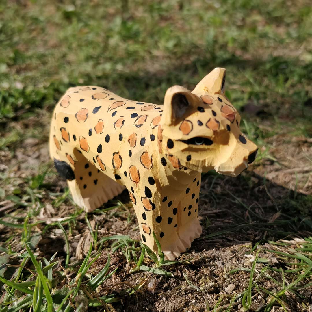 Wudimals Leopard Handmade Wooden Toy — Professor Plums