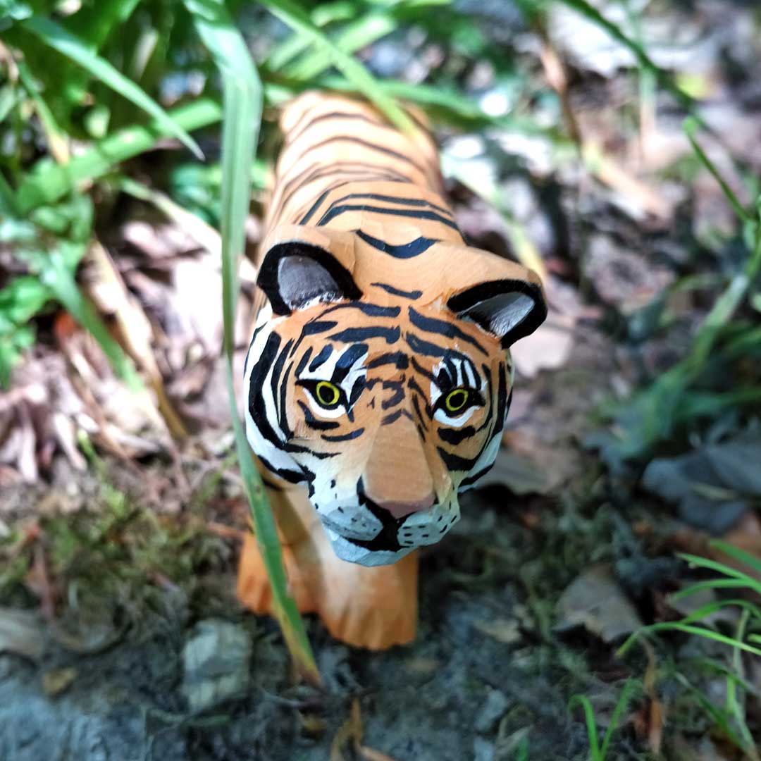 Wudimals Tiger Handmade Wooden Toy — Professor Plums