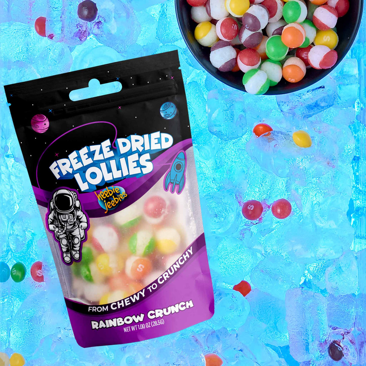 Freeze Dried Candy Rainbow Crunch Mini Pack — Professor Plums