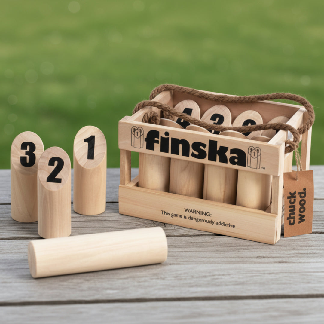 Finska Original Style Log Throwing Game — Professor Plums