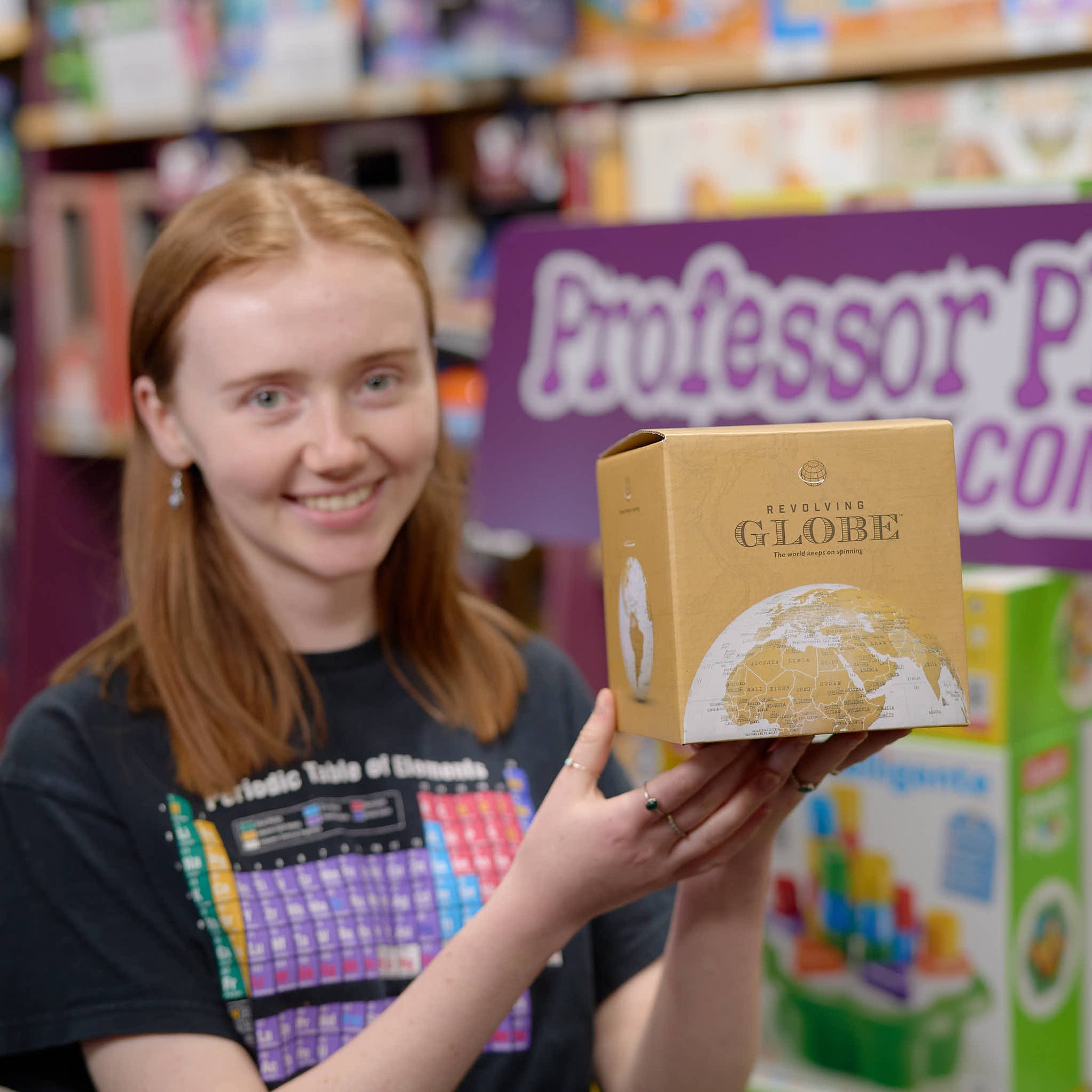 Revolving Desktop Globe - Battery Powered Spinning Globe — Professor Plums