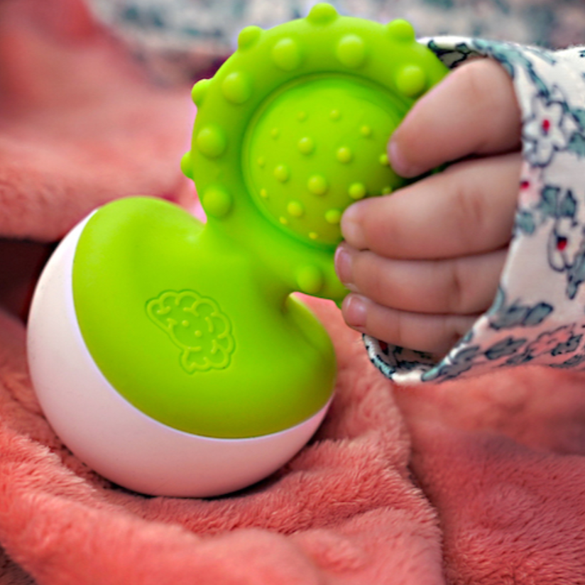 Dimpl Wobble Baby Toy - Green — Professor Plums