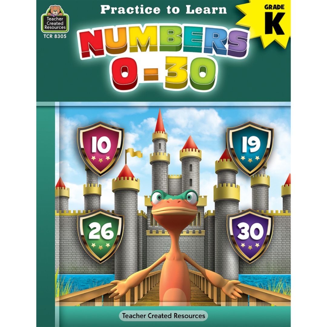 Numbers 0-30 Practice to Learn Book Kindy — Professor Plums