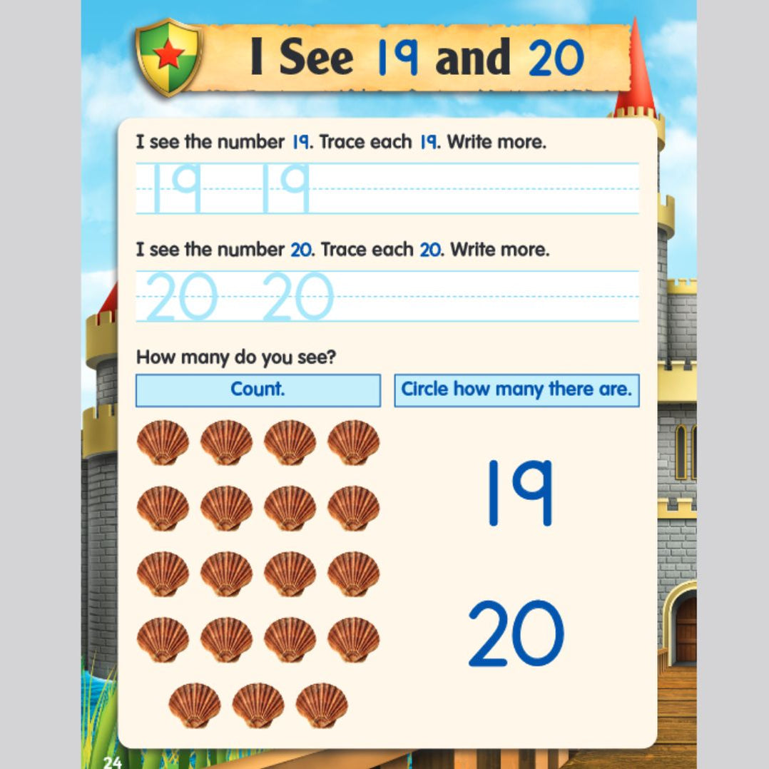 Numbers 0-30 Practice to Learn Book Kindy — Professor Plums