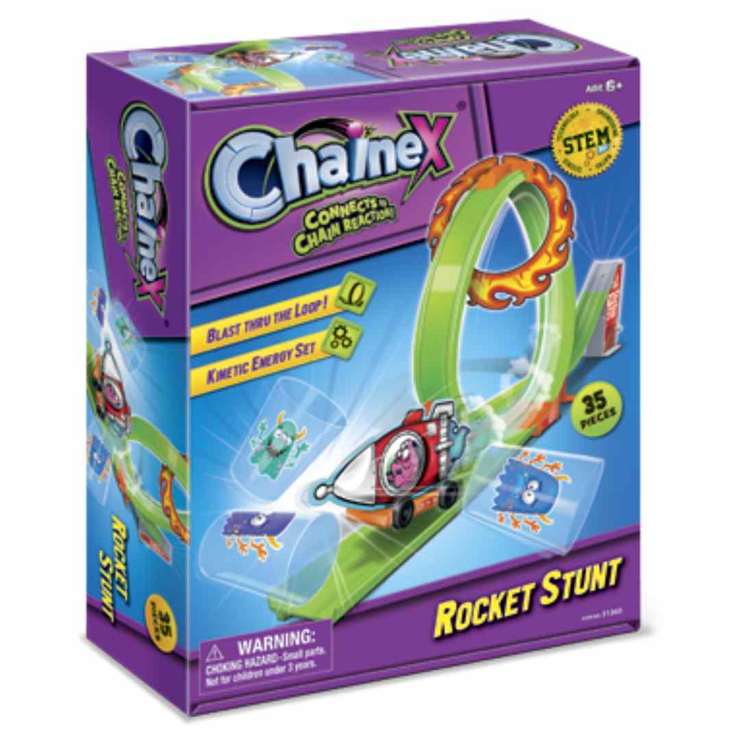 Chainex Rocket Stunt Kinetic Energy Experiments — Professor Plums
