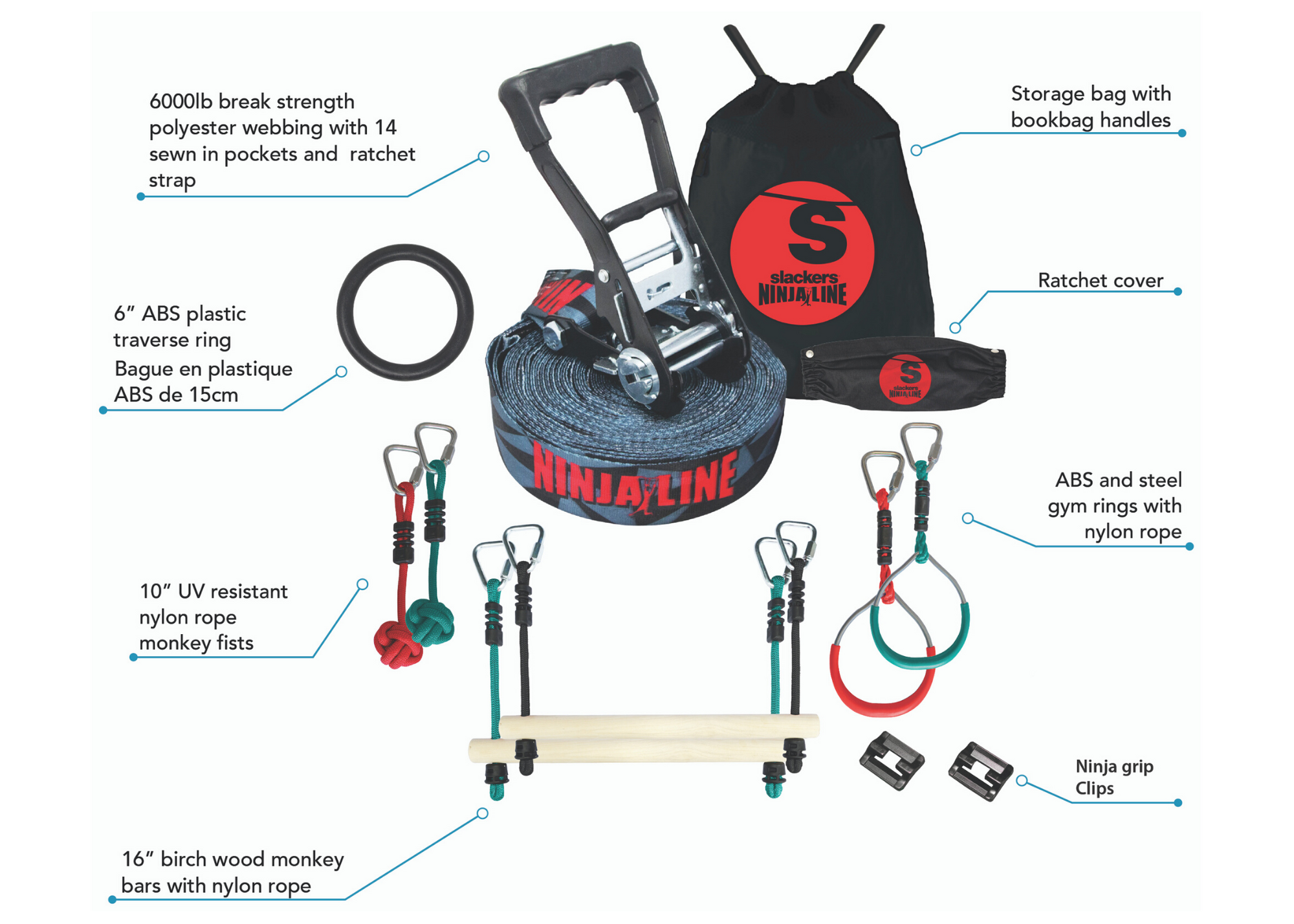 Slackers Ninja Line 36' Intro Kit — Professor Plums