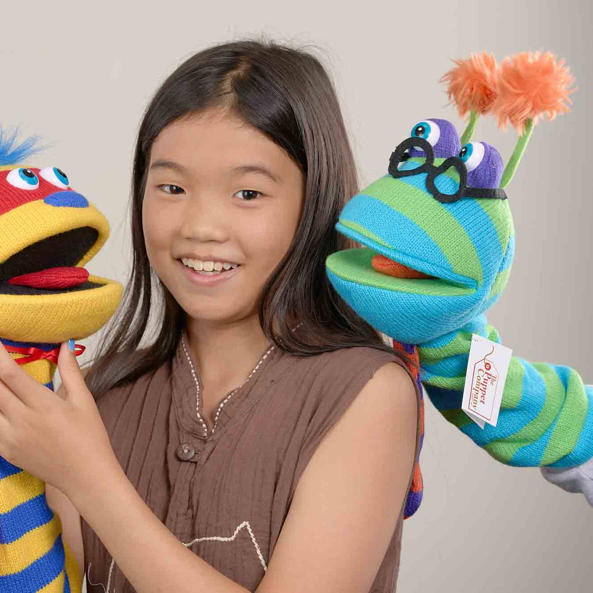 The Puppet Company Sockettes - Knitted Sock-like Puppets — Professor Plums