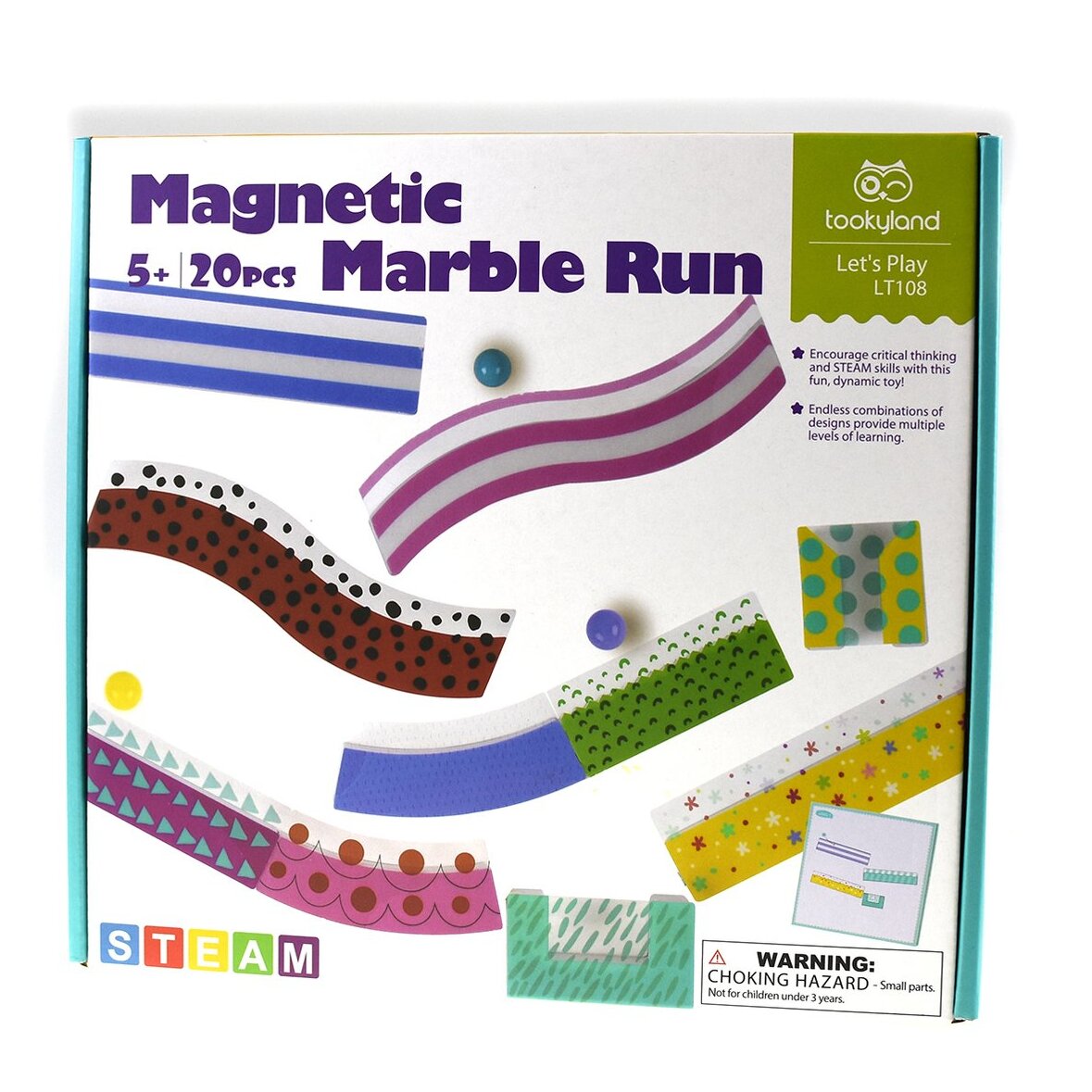 Magnetic Fridge Marble Run 20pcs — Professor Plums