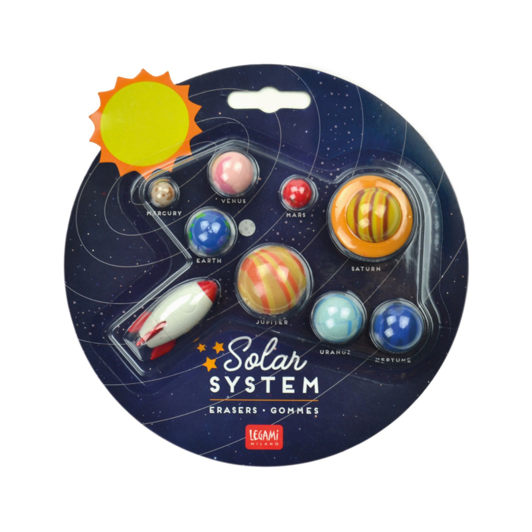 Solar System Eraser Set — Professor Plums